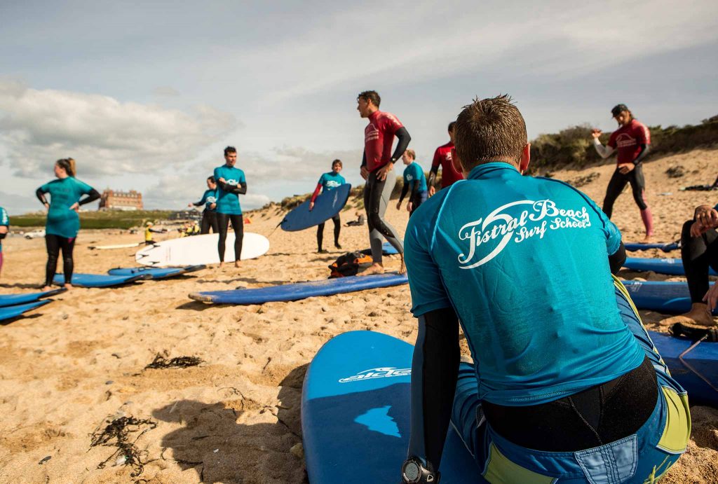 Scout lessons for scout groups - Fistral Beach Surf School